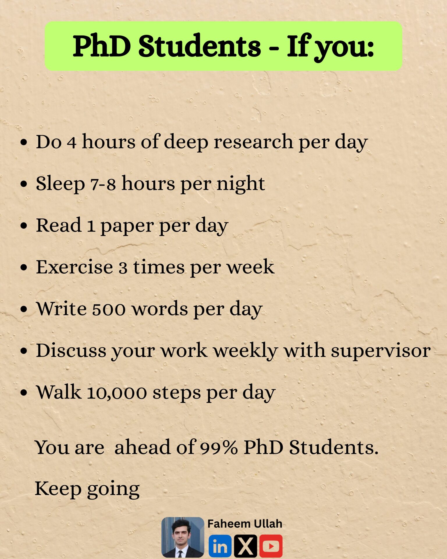 PhD Students – If You: